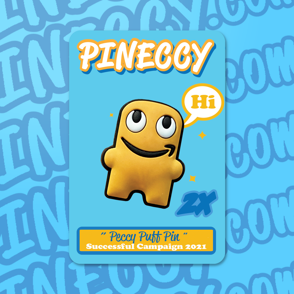 Puff Pin (2x Soft 3D Pins) – Pineccy.com